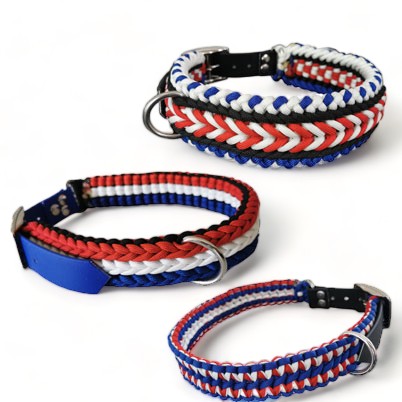Colliers Artisanaux Chien en Paracorde, Tressé Main, Durable, Sécurisé ...